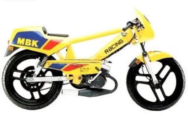 Peinture Jaune "Sophia Yellow" réf.2094 pour Mobylette MBK 51 Rock Racing / Magnum Racing '91 ...