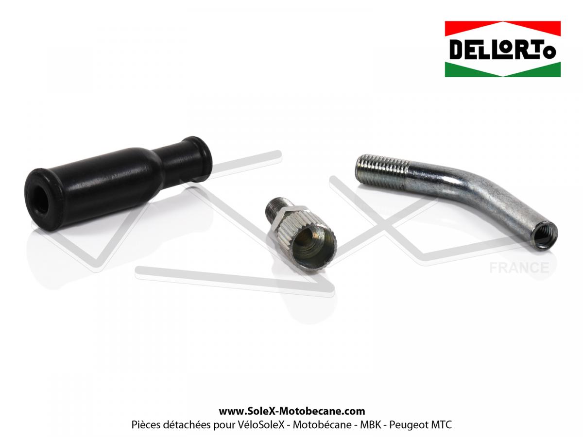 Coude / tube passe-câble - coudé à 40° - pour carburateurs Dell'Orto SHA / PHBG (...) - Partie ...
