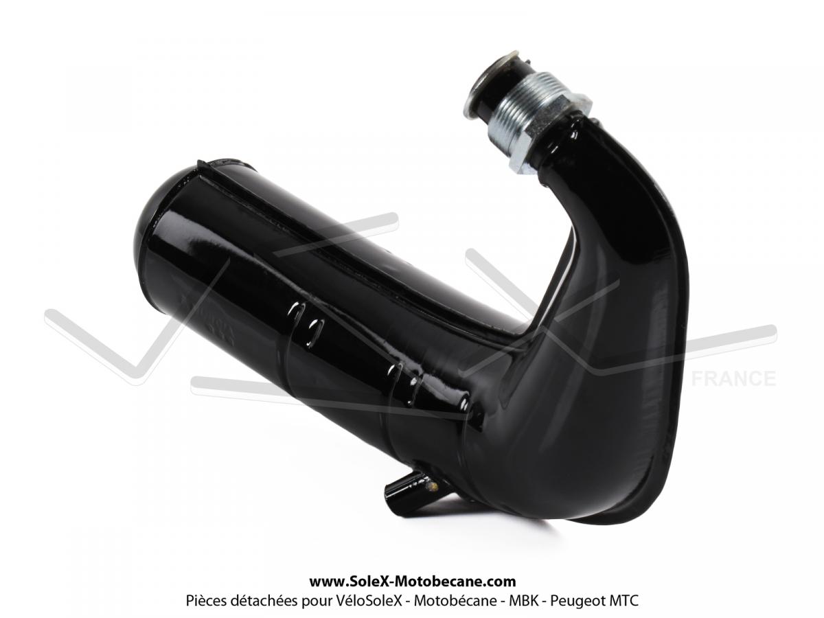 Pot d’échappement "Boudin" - Homologué - Noir - Sortie latérale - pour Mobylette Motobécane ...