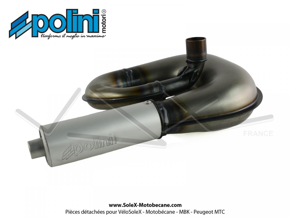 Pot d'échappement Serpentin - Polini Custom 3 - Gros Volume - pour Peugeot 103 SP / MVL / SPX ...