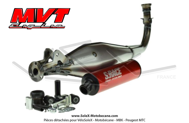 Pot d'échappement MVT SP1 S-Race pour Peugeot 103 SP / MV / MVL / Vogue (...) - Partie Moteur ...