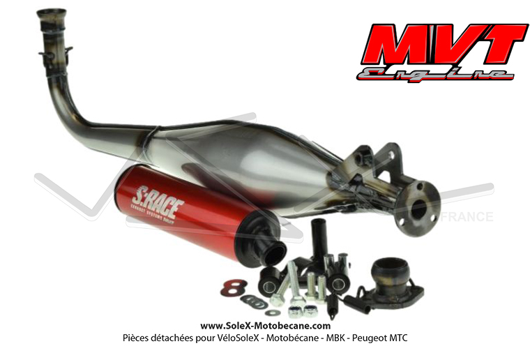 Pot d'échappement MVT SP1 S-Race pour Peugeot 103 SPX / RCX / FUN / MVX ...