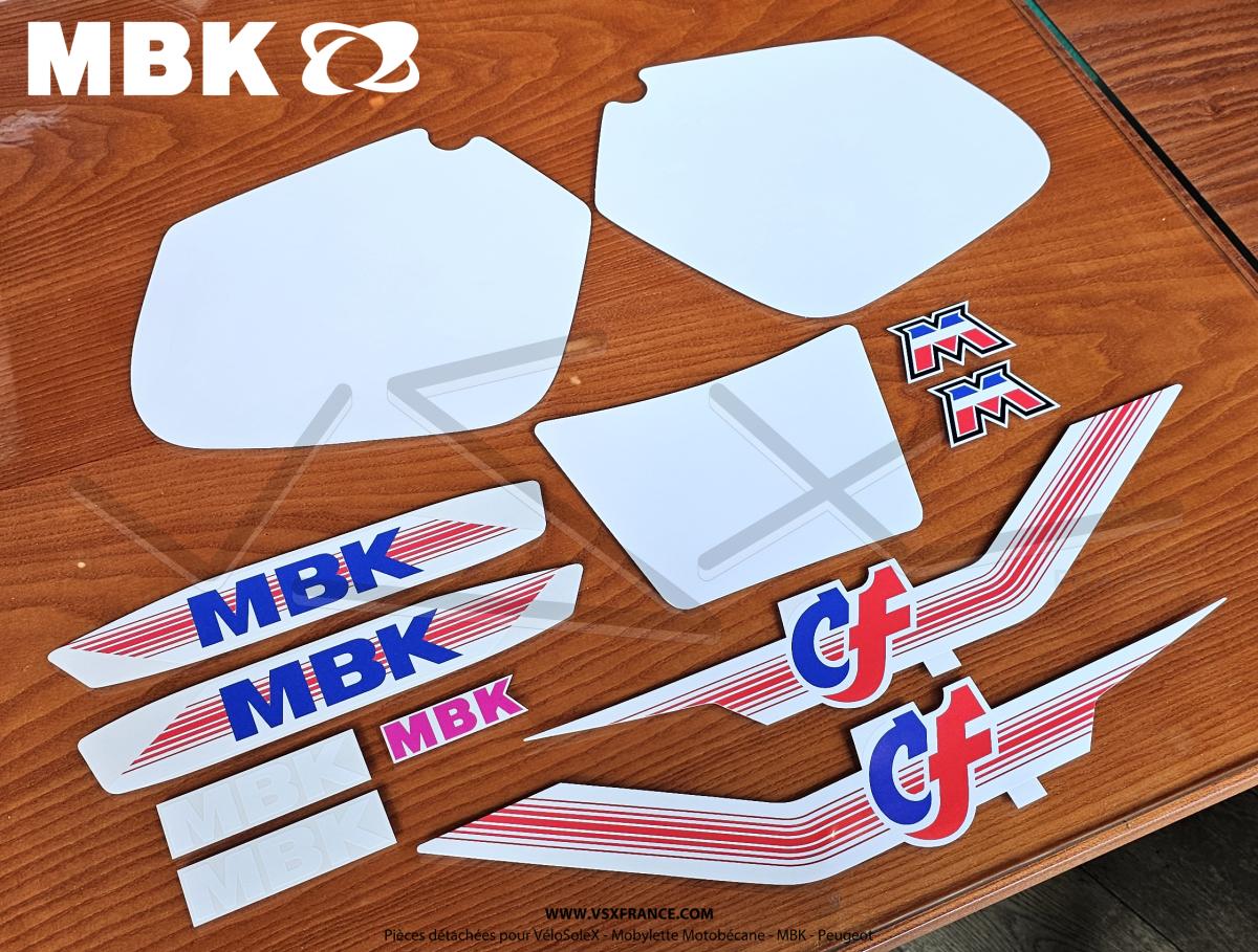 Autocollants (Kit déco) - Officiels MBK - pour Mobylette MBK 51 CF ...