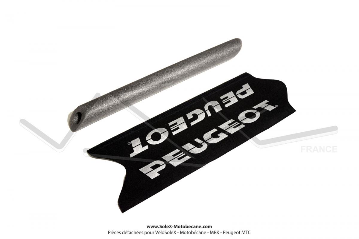 Housse de barre de renfort Noire / Argent pour Peugeot 103 RCX - Partie ... Housse de barre de renfort Noire / Argent pour Peugeot 103 RCX - Partie ...