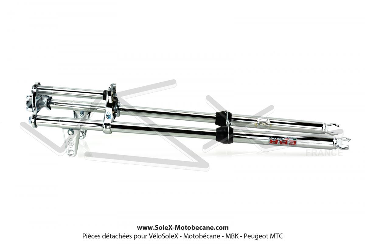 Fourche - Chopper - Chromée - 860mm - avec pattes de phare standard ...