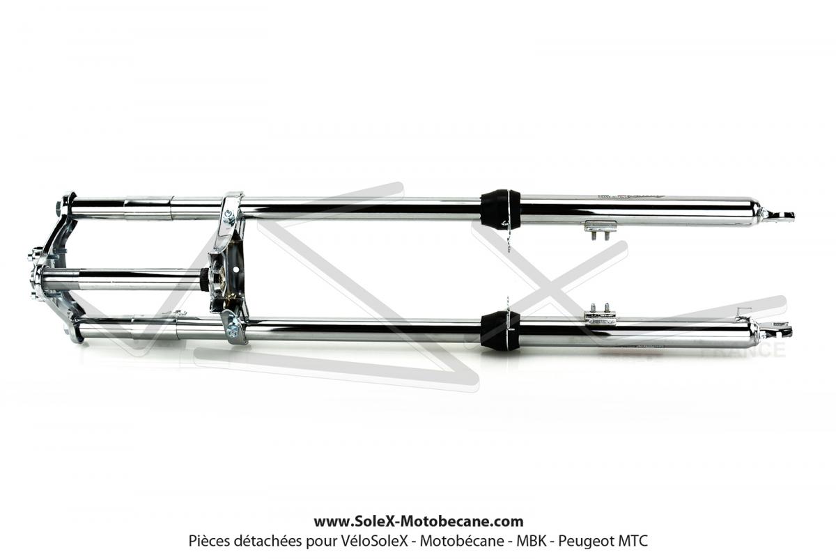 Fourche - Chopper - Chromée - 860mm - avec pattes de phare standard ...