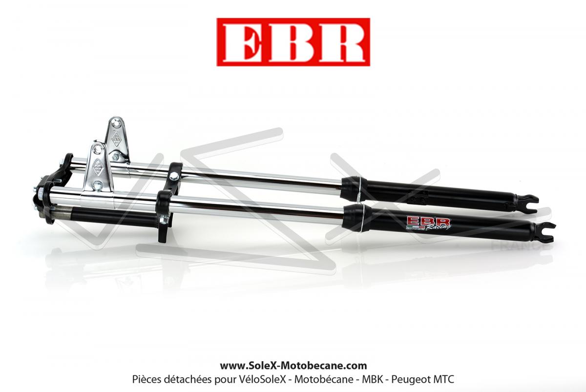 Fourche - Chopper - Noire - 860mm - avec pattes de phare standard - EBR ...